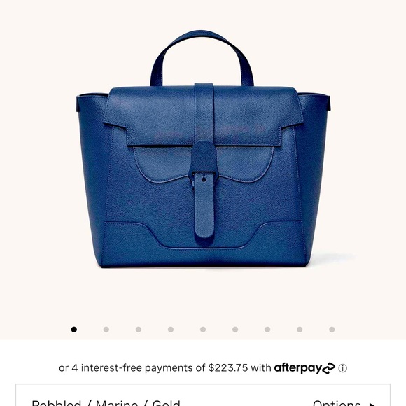 Senreve | Bags | Senreve Maestra Navy Gold With Extra Red Strap Brand ...